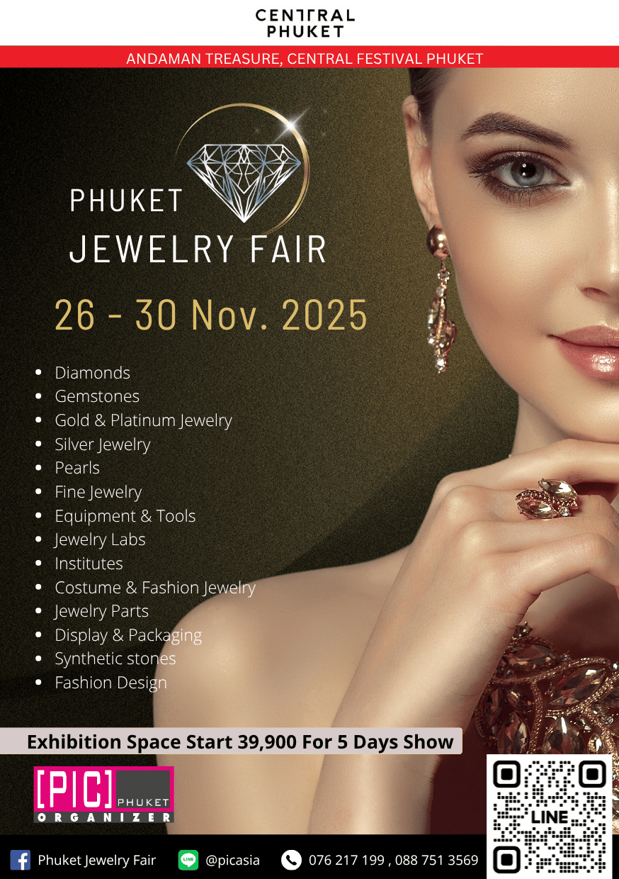 Phuket Jewelry Fair 26-30 November 2025at Central Phuket | picphuket.com