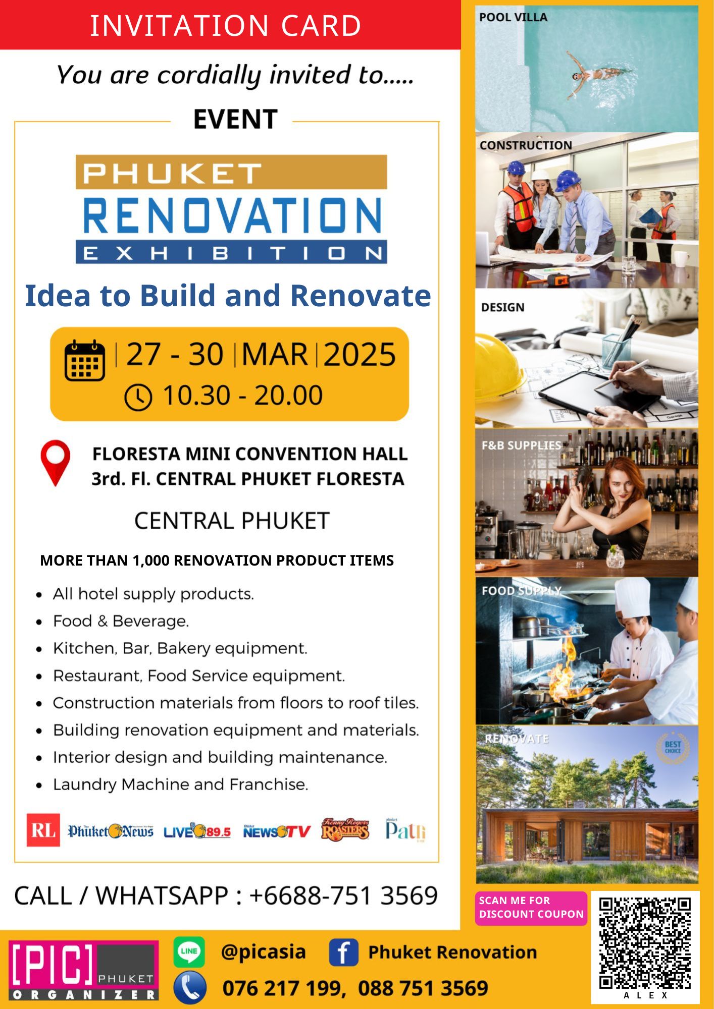 Phuket Renovation 202527 - 30 March 2025 at Floresta Mini Convention Hall3rd. Fl. CENTRAL PHUKET ...